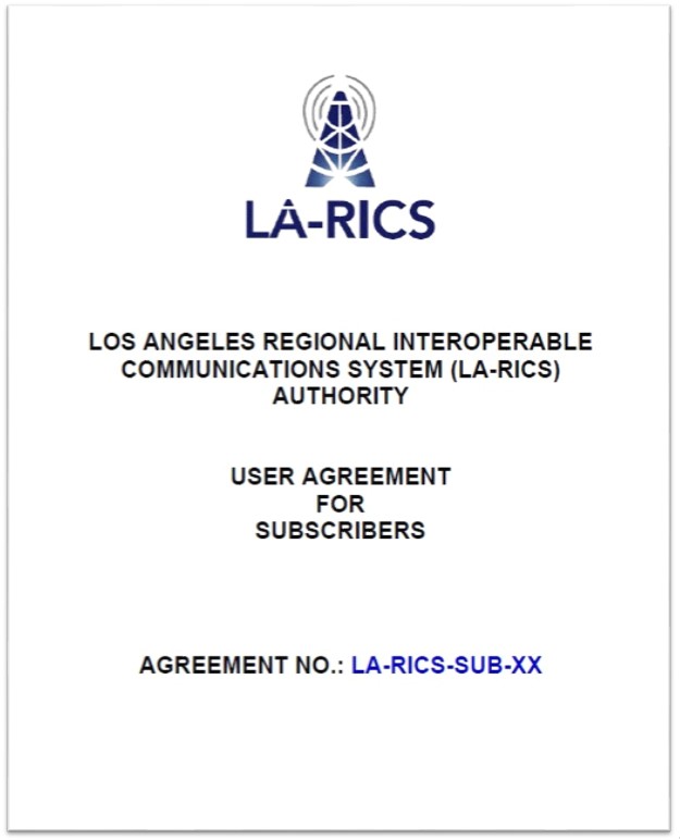 LA-RICS User Agreement - LA-RICS - Los Angeles | LA-RICS – Los Angeles ...